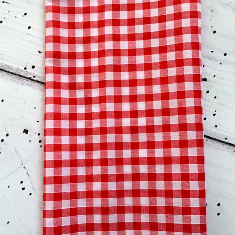 Red Gingham Check - Etsy