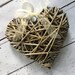 Wicker Heart Decoration - Etsy