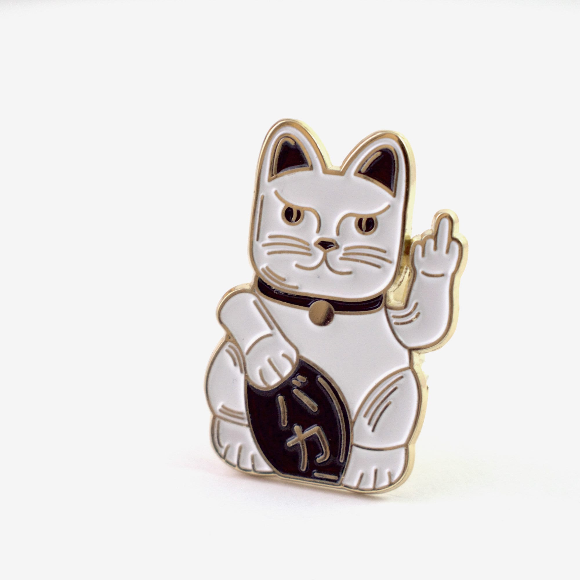 Lucky Cat Enamel Pin // Baka // Cute Pin // Pins // Enamel Pin // Cat ...