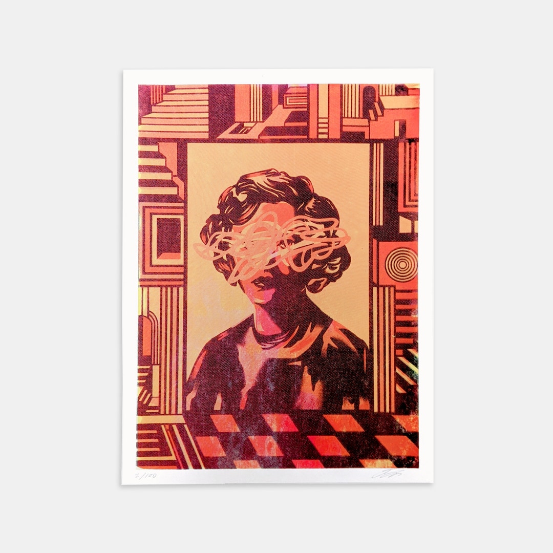 Graffiti Screen Print Poster // Unique Art Print // Gig Poster // B ...