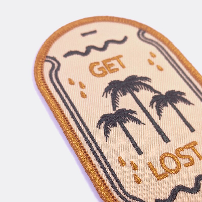Get Lost Iron on Patch // Desert Patch // Travel Patches// - Etsy