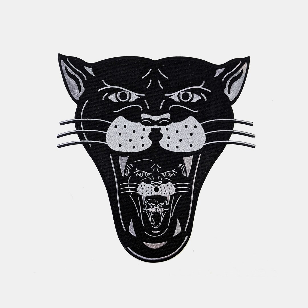 Infinity Panther Iron on Patch // Large Back Patch // Panther Patches ...