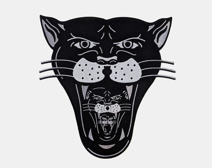 Infinity Panther Iron on Patch // Large Back Patch // Panther Patches ...