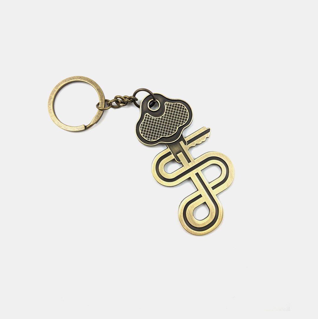 Squiggly Keychain // Twist Keychains // Hotel Key // Gift for Him ...
