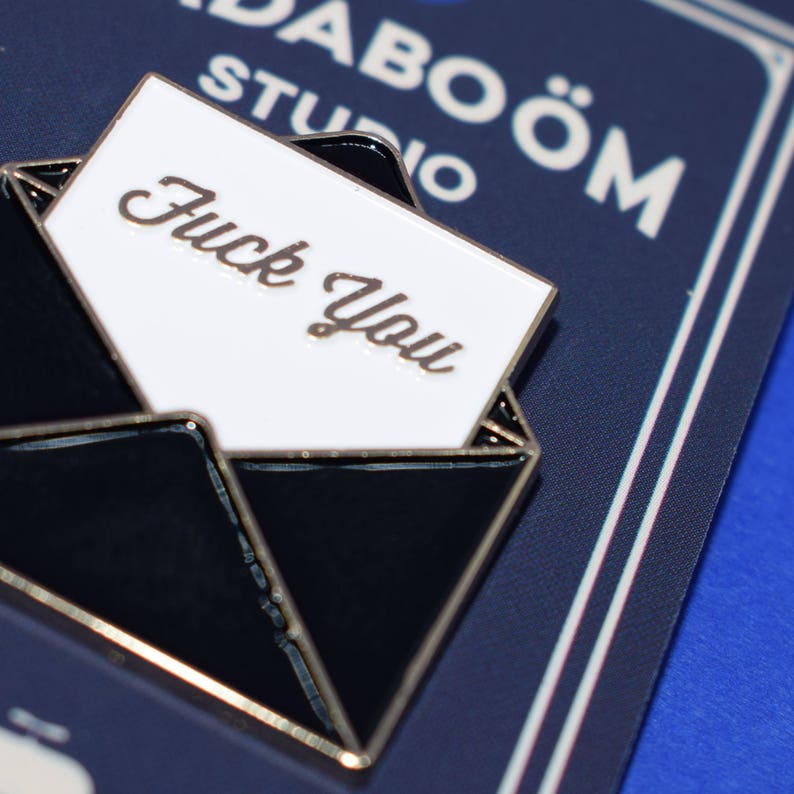 Fuck You Soft Enamel Pin Cute Pin Pins Enamel Pin Ts For