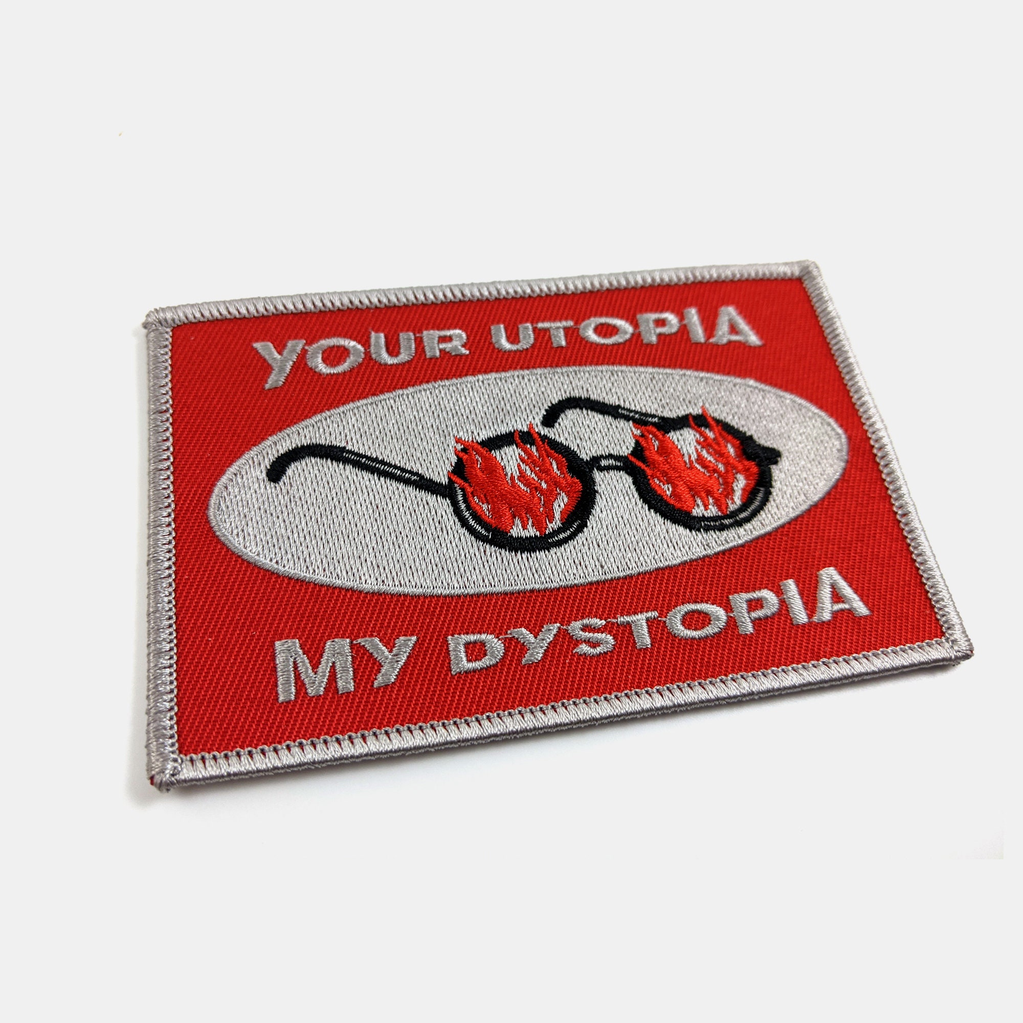 Dystopia Iron on Patch // Round Patch // Iron on // Tattoo - Etsy