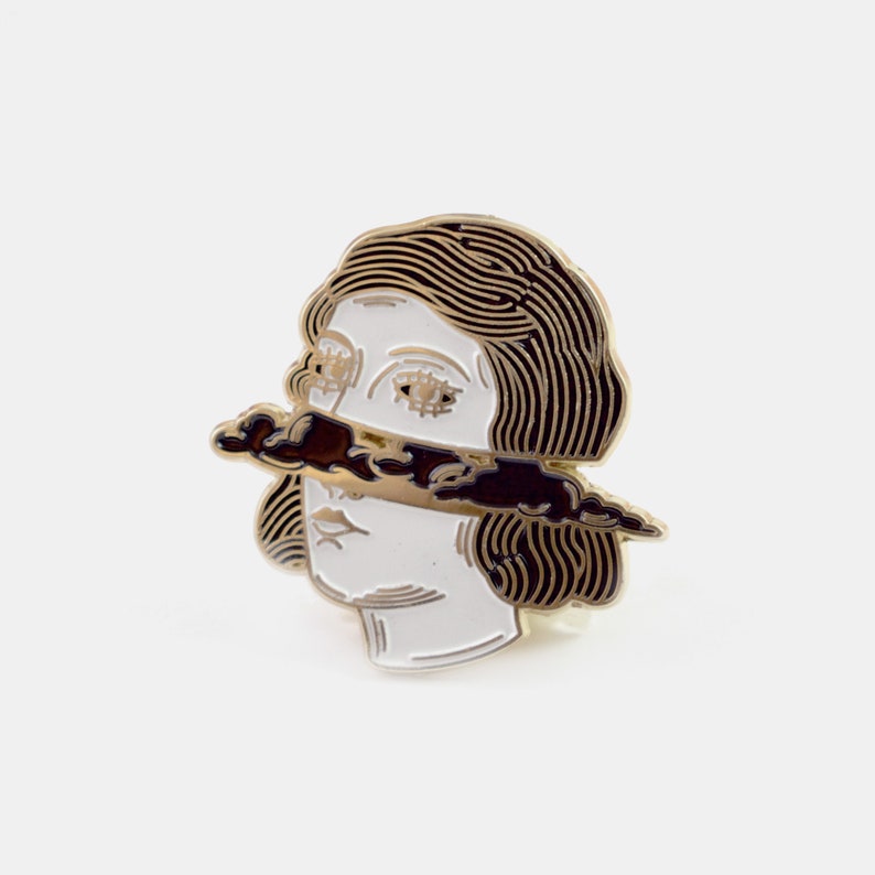 Cloud Head Enamel Pin // Woman Pin // Cute Pin // Pins // - Etsy Canada