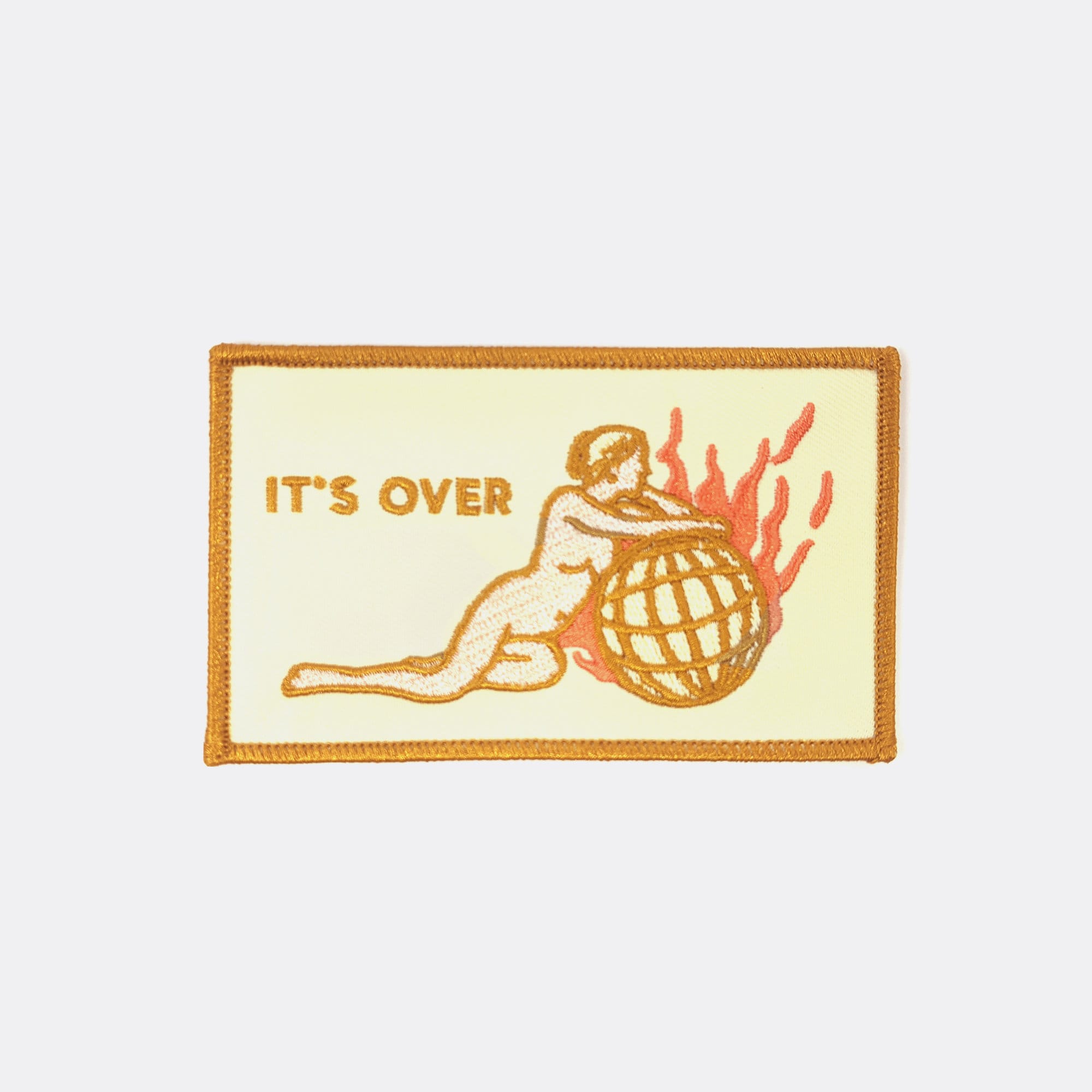 It's Over Iron on Patch // End of the World Patch // Woman Patches ...
