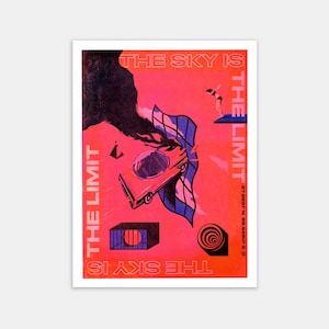 The Sky is the Limit Screen Print Poster // Unique Art Print - Etsy