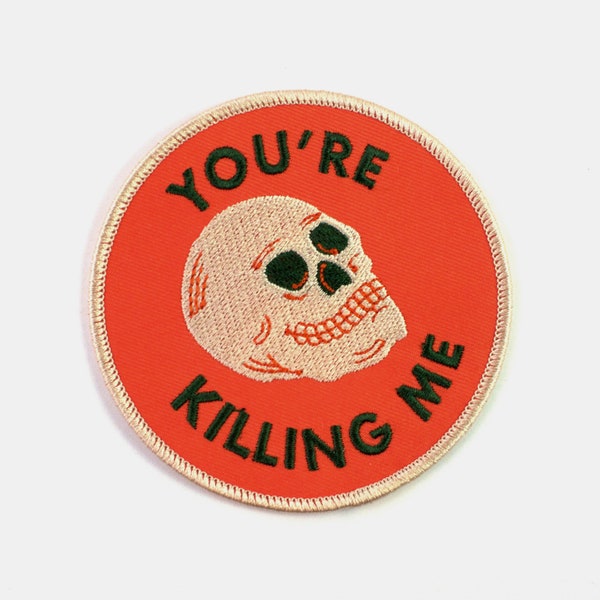 Embroidered Skull Patch - Etsy