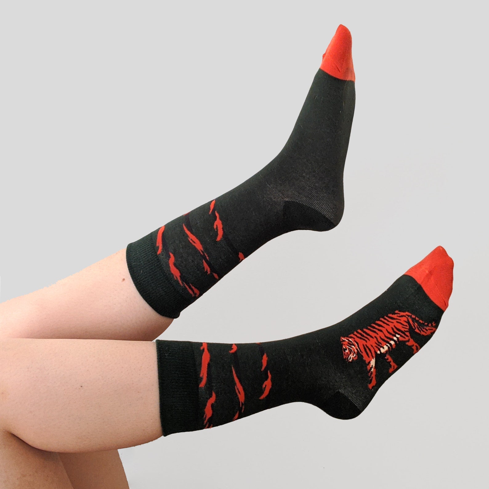 Tiger Socks /// Graphic Socks /// Cool Socks /// Fun socks /// | Etsy