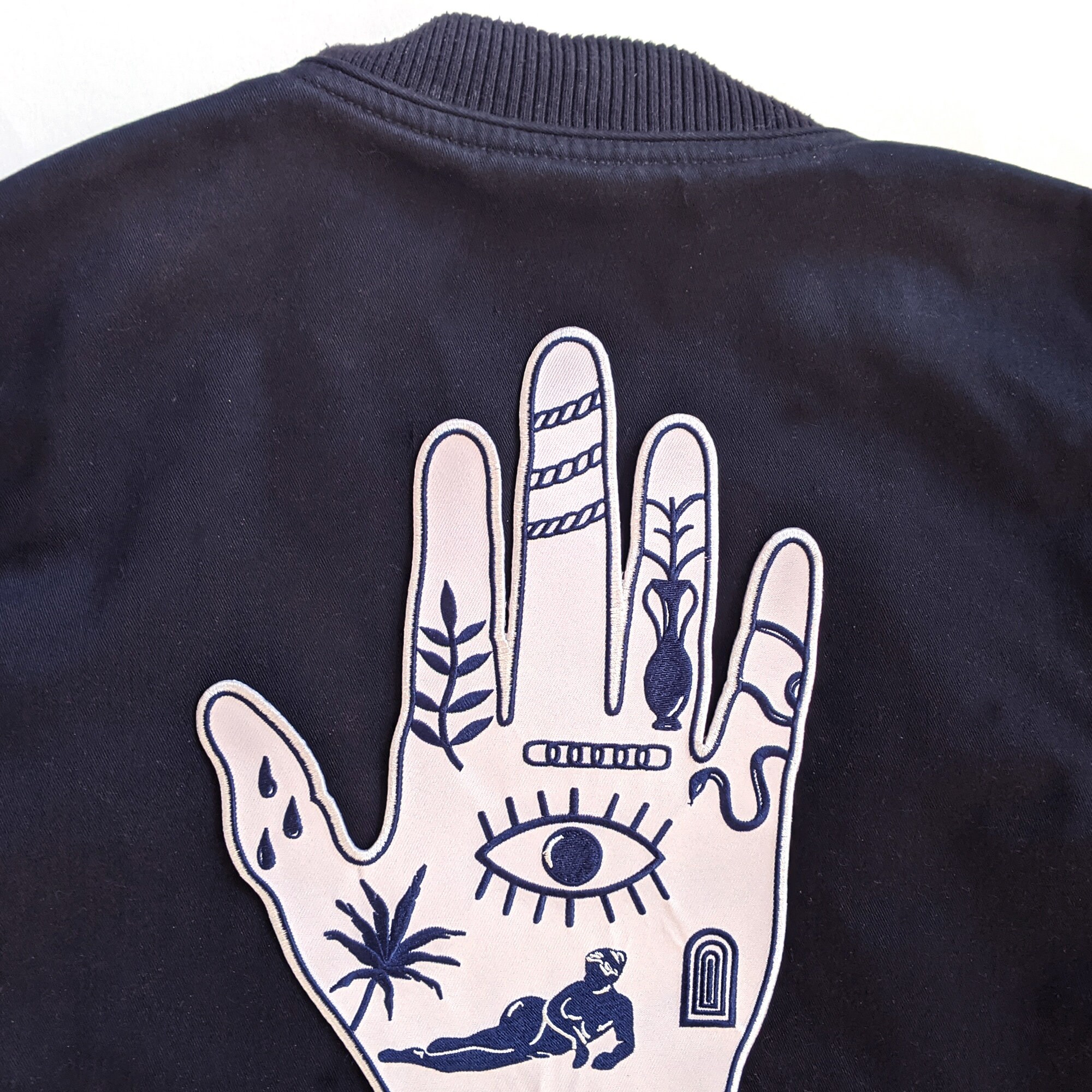 Hand Iron on Patch // Large Back Patch // Evil Eye Patches// | Etsy