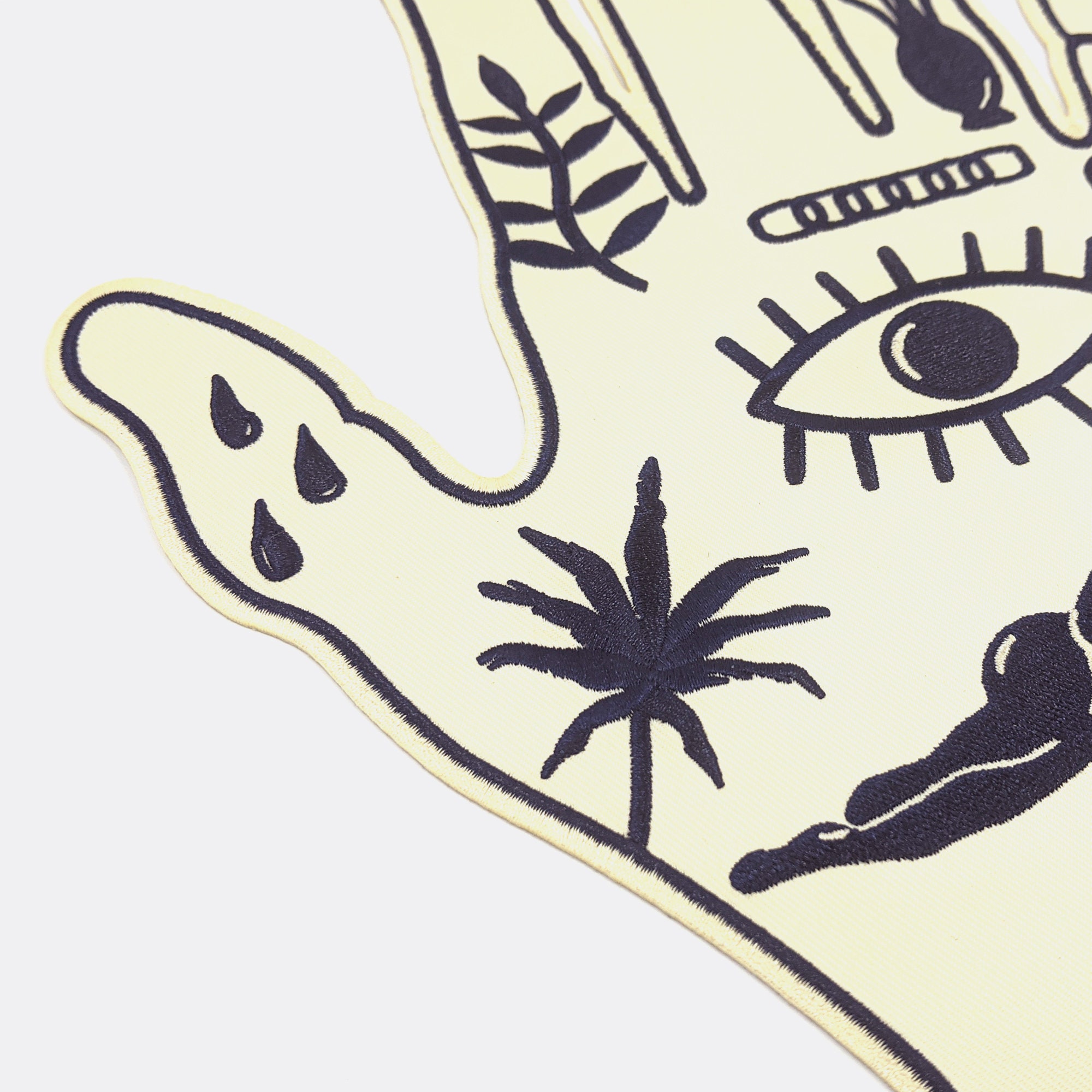 Hand Iron On Patch // Large Back patch // Evil Eye Patches// | Etsy