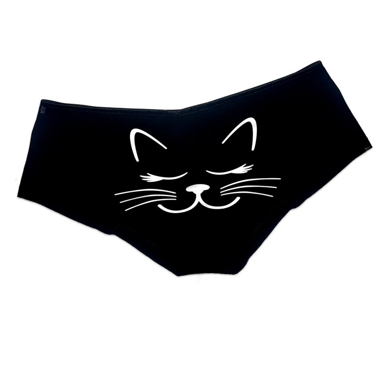 Kitten Cat Face Panties Funny Kitten Cat Sexy Slutty Panties Etsy