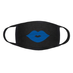 Kissing Lips Face Mask, Cute, Funny, Reusable, Two Layers, Washable ...