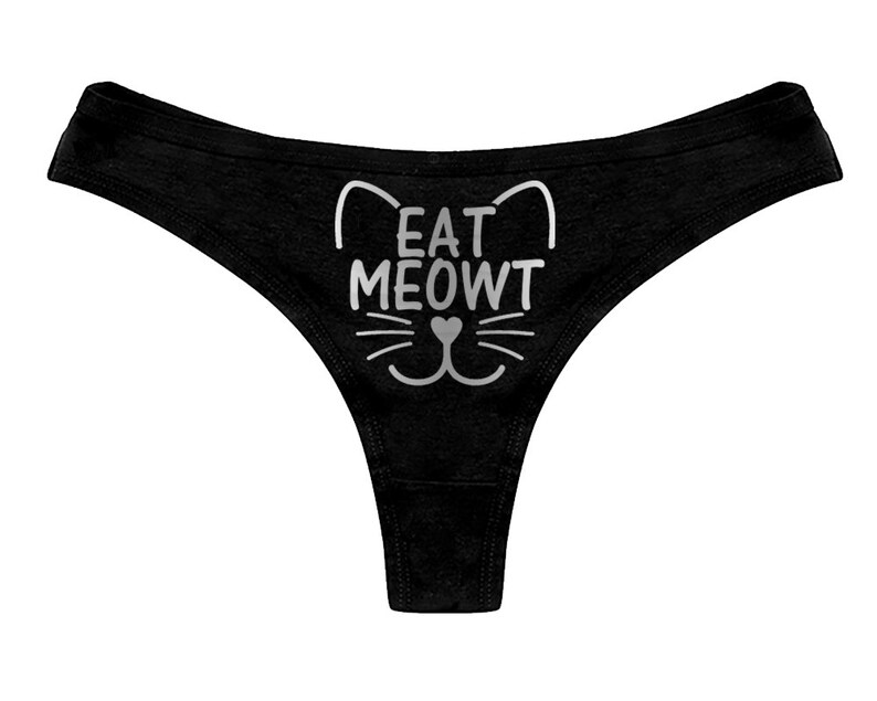 Eat Meowt Panties Funny Kitten Eat Me Out Cat Play Sexy Etsy