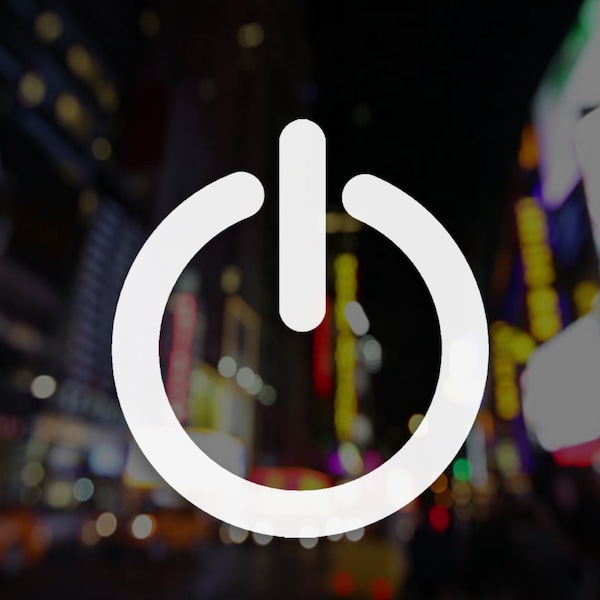 Power Button Sticker - Etsy