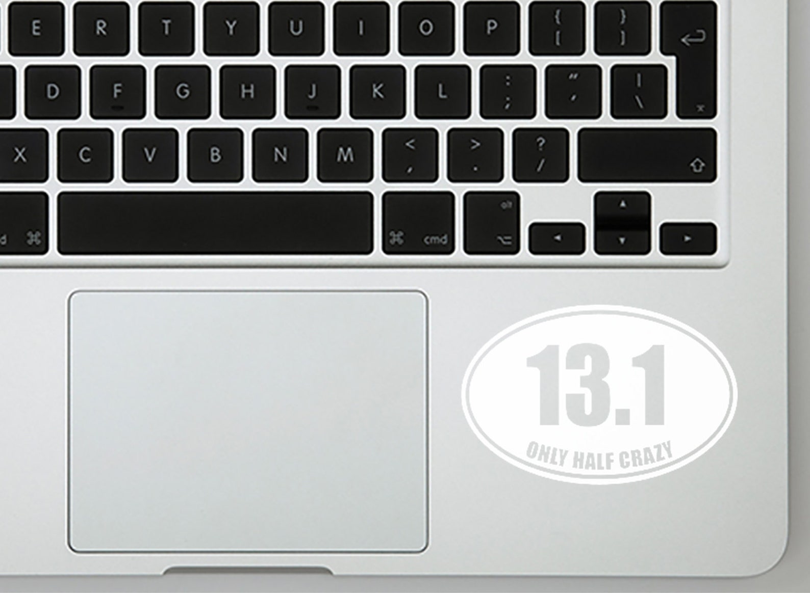 13.1 Oval Only Half Crazy Half Marathon Window Decal Half Marathon ...