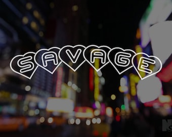 Savage Car Decal - Etsy