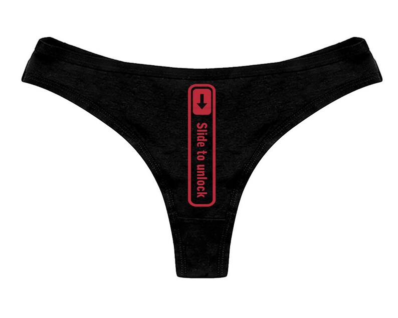 Slide To Unlock Panties Geek Techie Gamer Panty Funny Etsy