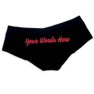 Custom Panties Personalized With Your Words Custom Printed Panties ...