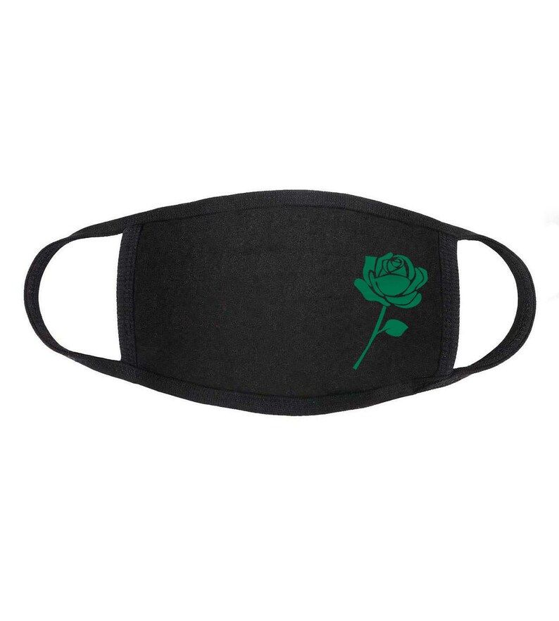 Rose Face Mask Reusable Two Layers Washable Mask Travel - Etsy