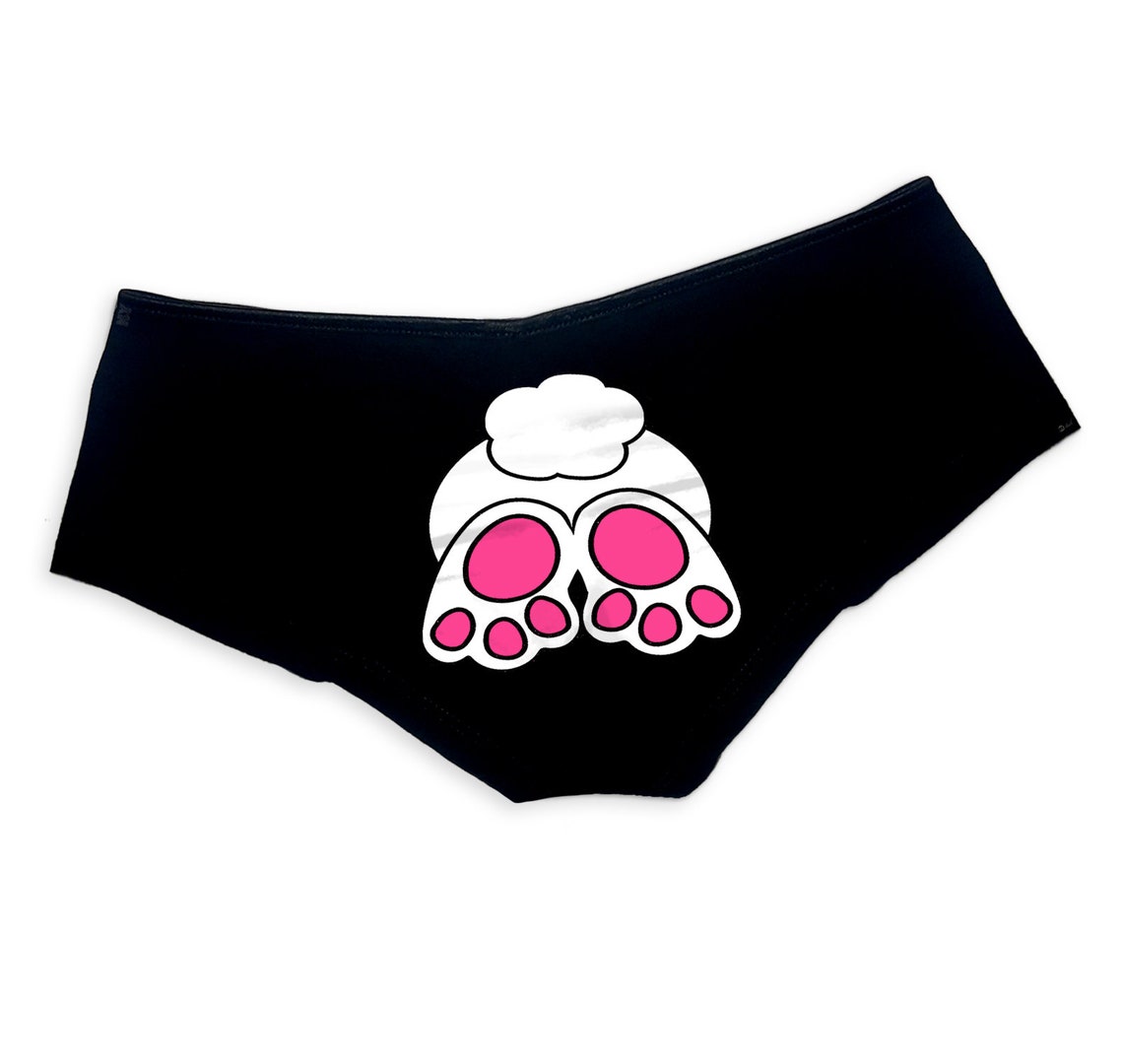 Bunny Tail Panties Sexy Funny Slutty Panties Booty Etsy