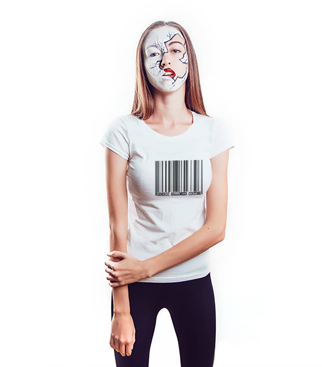 Barcode Generic Halloween Costume Shirt, Womens Tee Shirt - Etsy