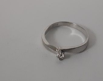 10k Gold Diamond Chip Ring - Etsy