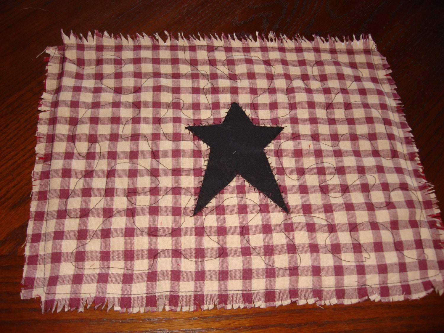 Primitive Placemats W/ Star-4 Piece Set - Etsy