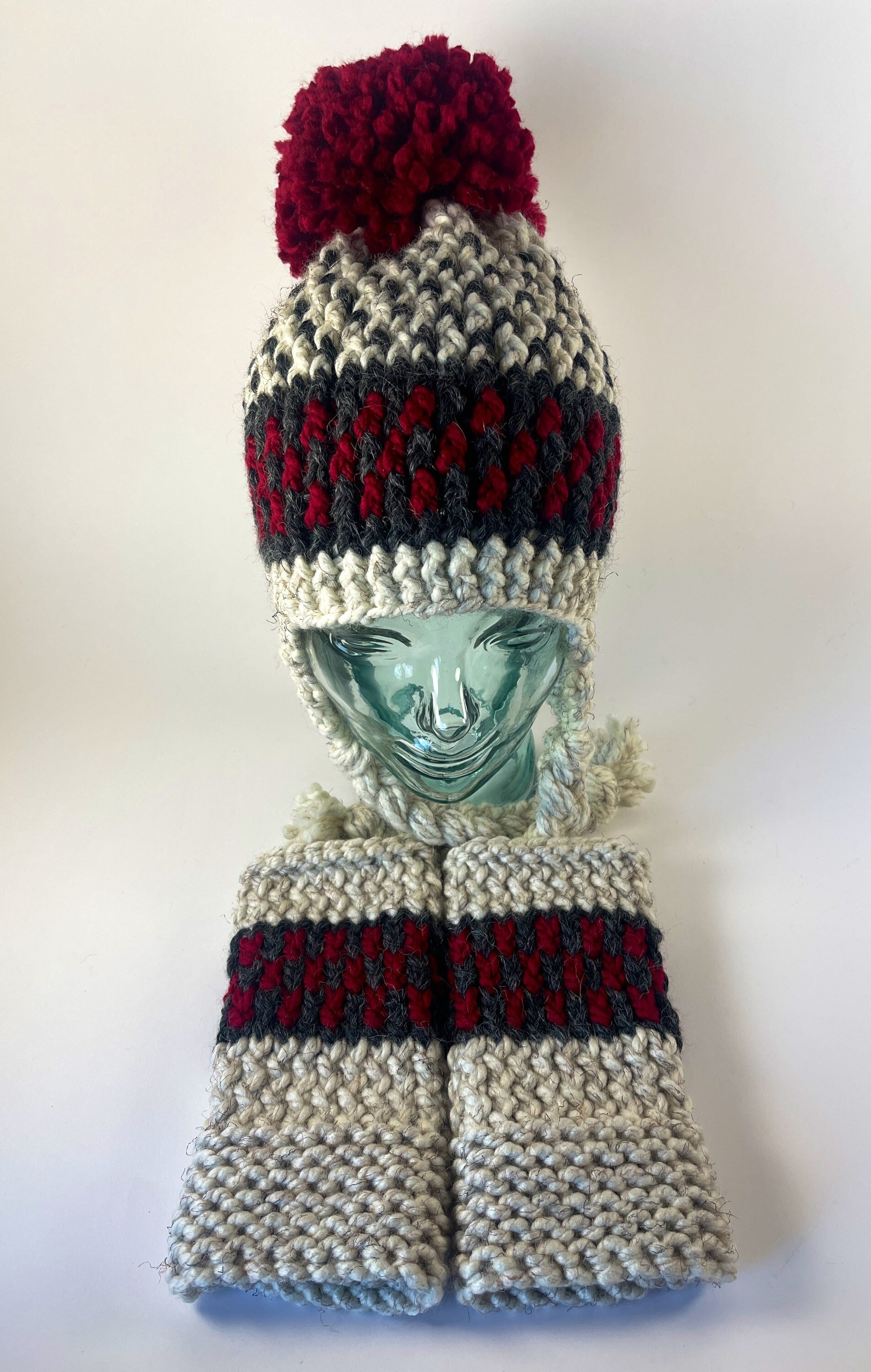 Hand Knit Ear Flap Hat, Peruvian Style Hat, Ear Warmer Hat, Chullo - Etsy