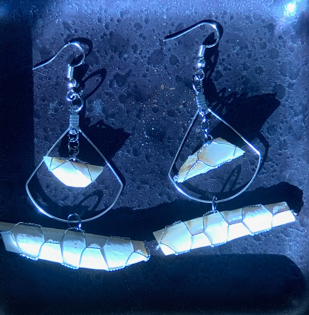 Geometric Hoop Bone Earring Set - Etsy