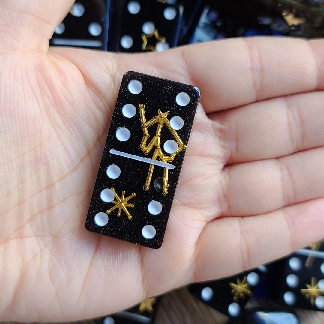 Cosmo Resin Dominoes Set, Handmade Stars Constellations Charms, Family ...