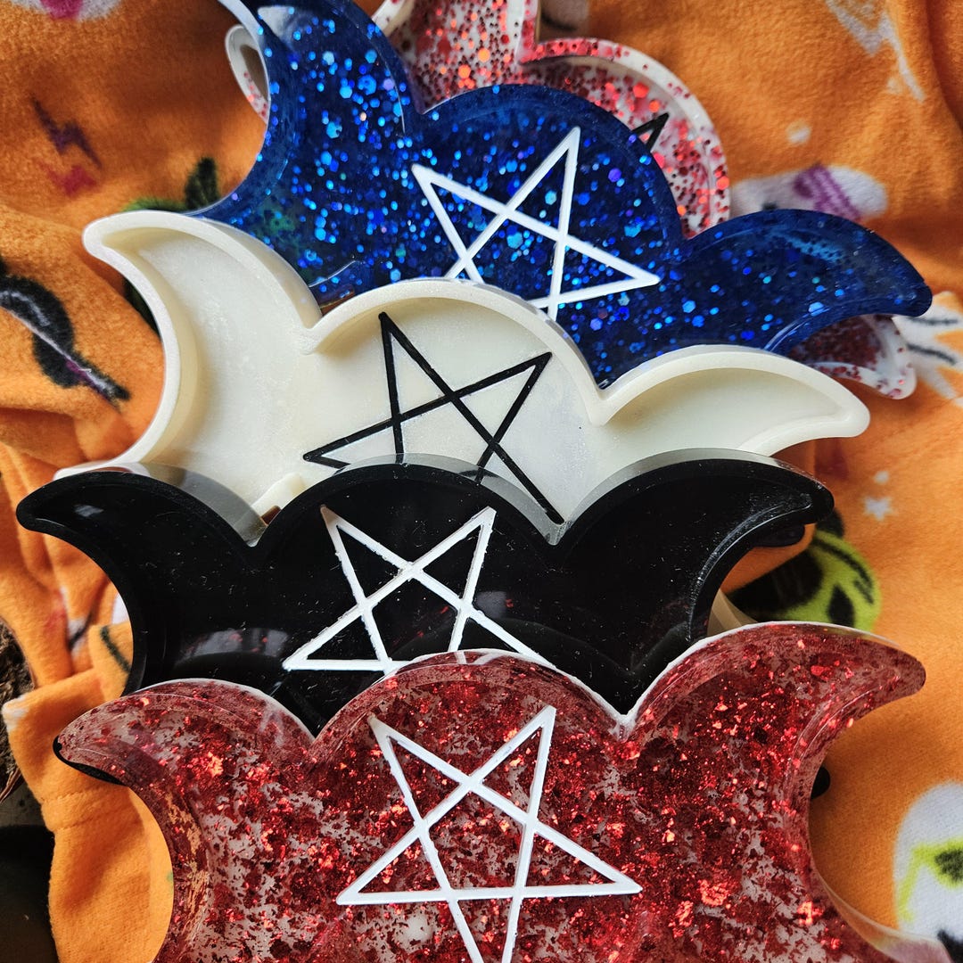 Handmade Triple Moon Goddess Altar Tray, Wiccan Pagan Decor - Etsy