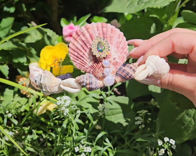 Mermaid Crown, Mermaid Tiara, Seashell, Mermaid Style, Beach Wedding ...