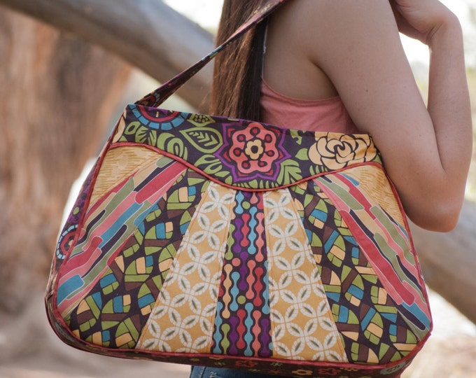Sewing Pattern: Sunburst Sling PDF Download, Large Bag With Zipper Closure and Interior Pockets ...
