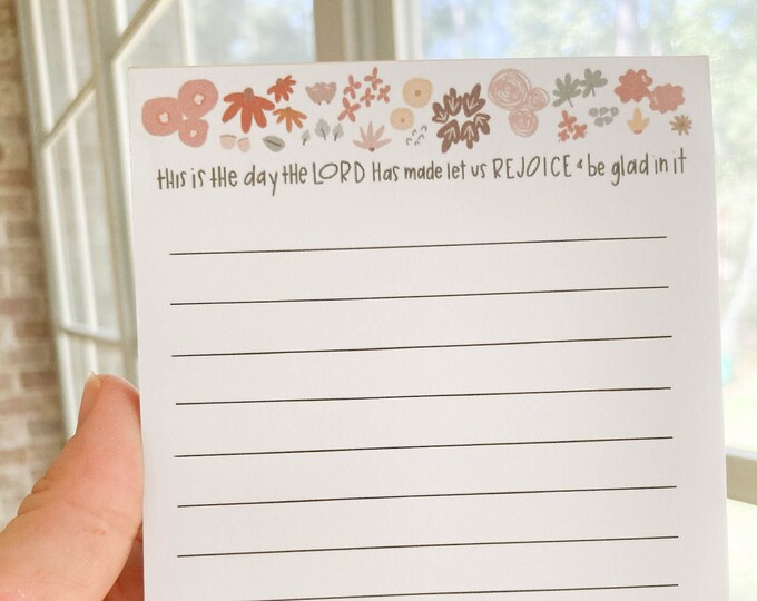 This is the Day That the Lord Has Made Notepad, to Do List Pad, Custom ...