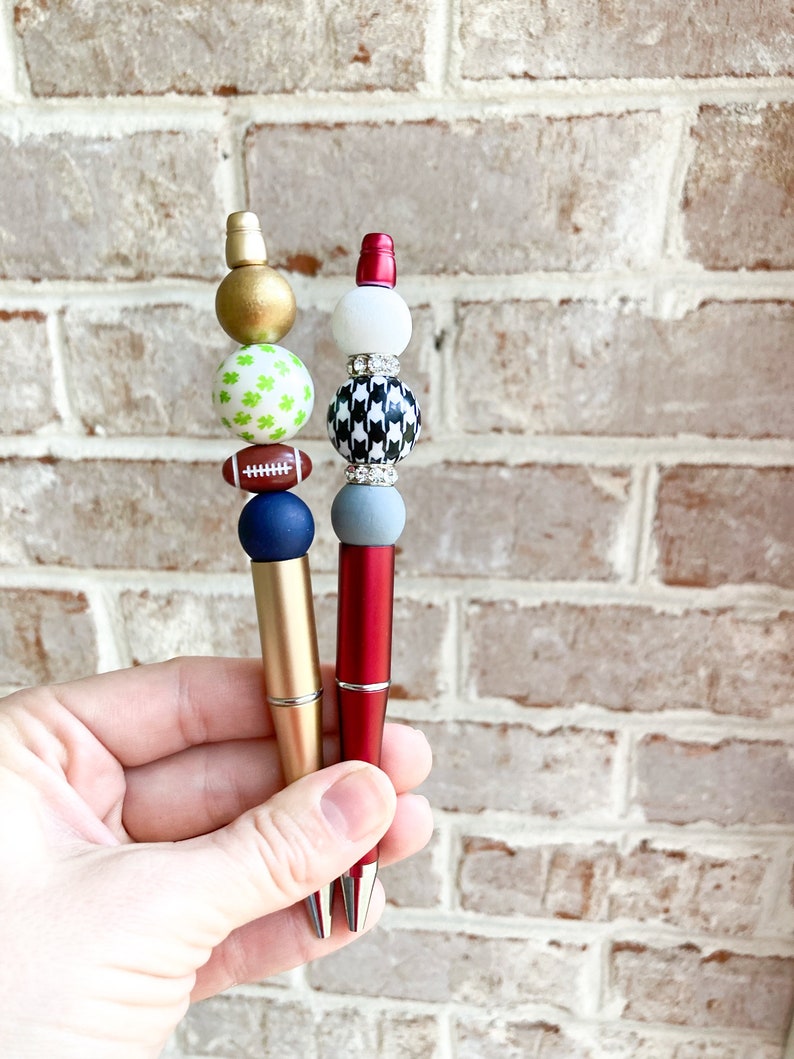 College Football Gift, Beaded Pen, Custom Gift, Alabama, Florida, Notre ...