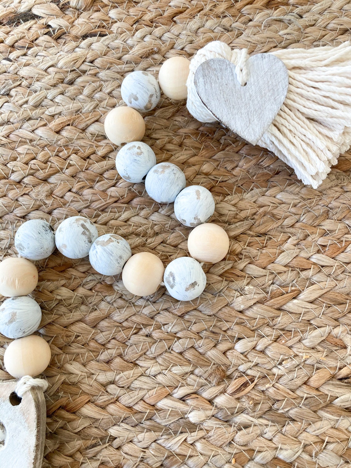 Coastal Bead Garland, Hygge Garland, Fish Garland, Tassel Garland ...
