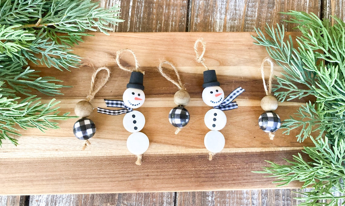 Snowman Mini Tree Ornaments Snowman Christmas Tree Decor - Etsy