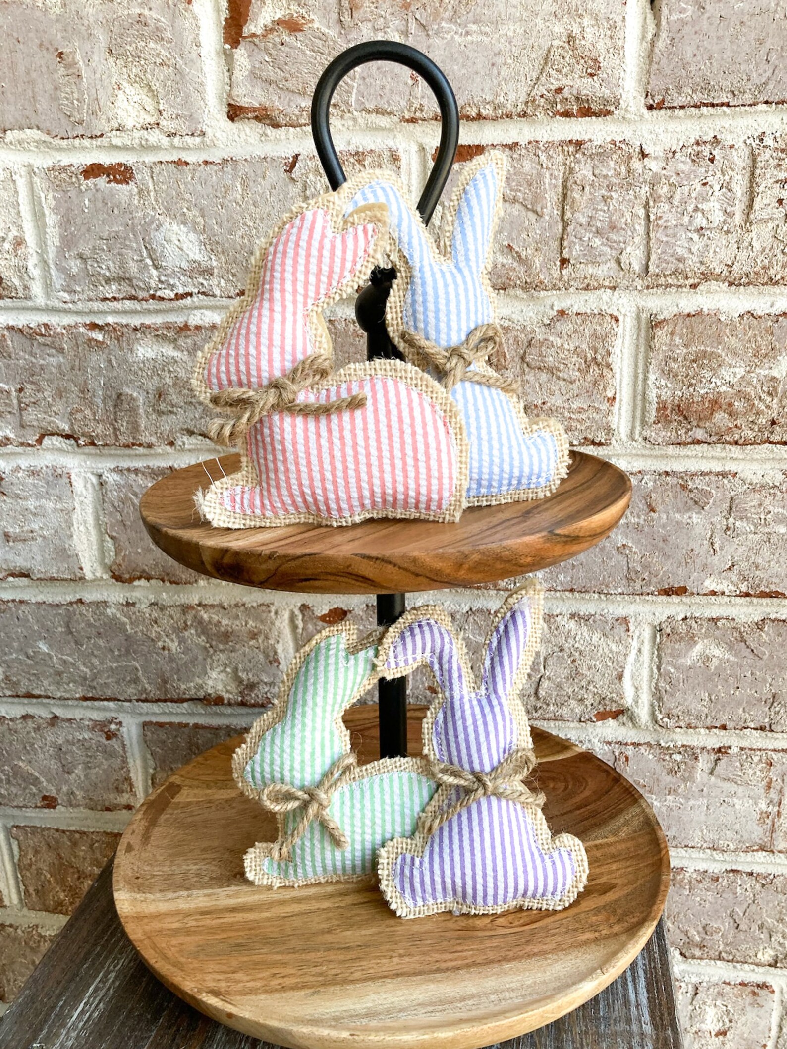 Stuffed Fabric Bunny Easter Home Decor Easter Farmhouse - Etsy