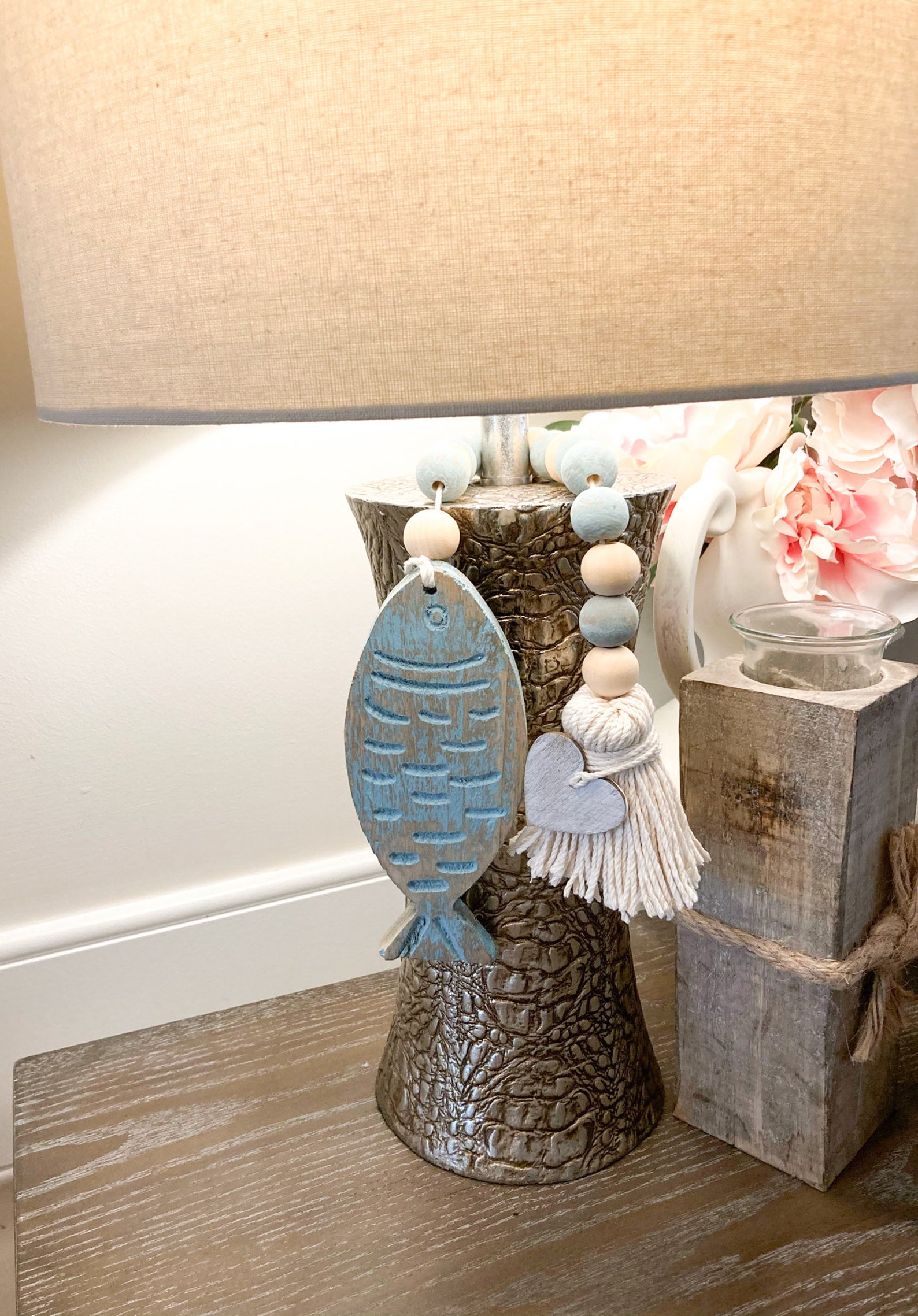 Coastal Bead Garland Hygge Garland Fish Garland Tassel - Etsy