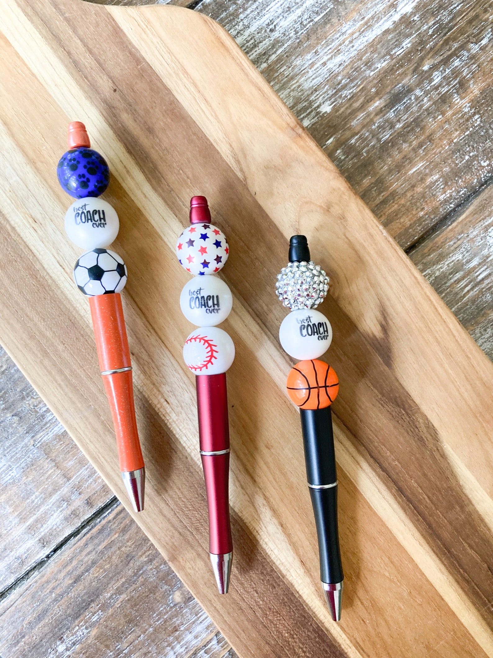 Best Coach Ever, Coach Gift, Beaded Pen, Custom Gift, Basketball ...