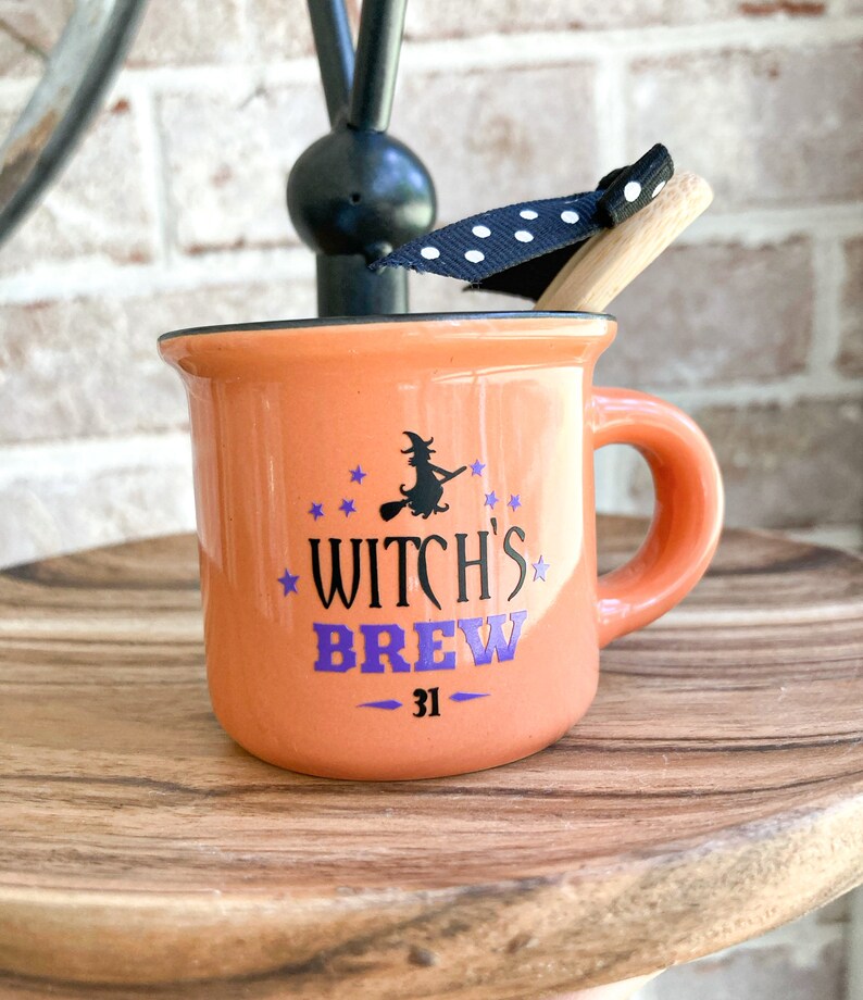 Witches Brew Mini Mug Trick or Treat Mini Mug Tiered Tray - Etsy