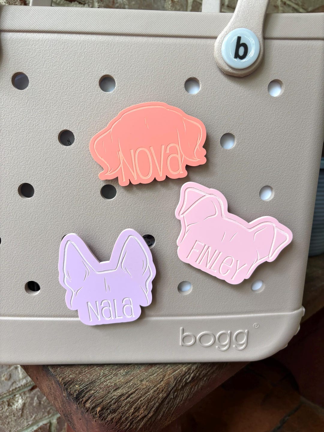 Dog Mom Bogg Bag Button, Dog Bogg Bag Charms, Beach Bag Charm, Dog Bogg ...