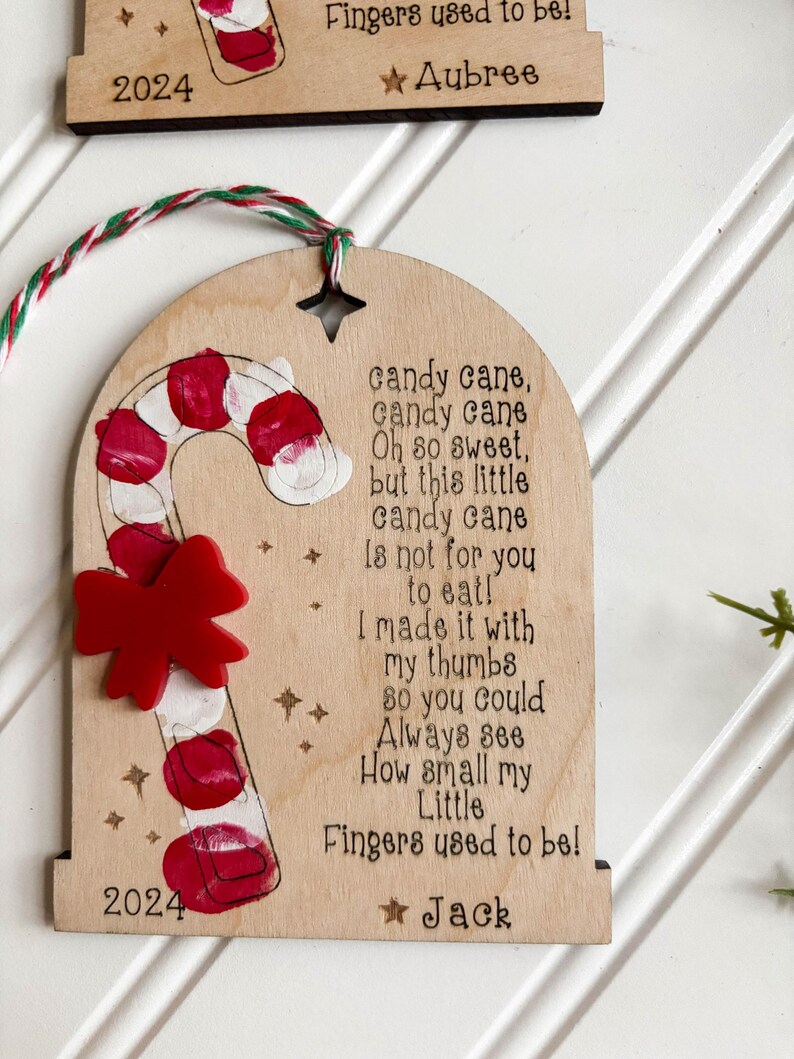 DIY Christmas Fingerprint Art Ornament, Christmas Craft for Kids ...