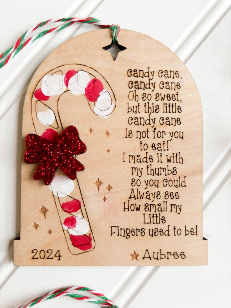 DIY Christmas Fingerprint Art Ornament, Christmas Craft for Kids ...