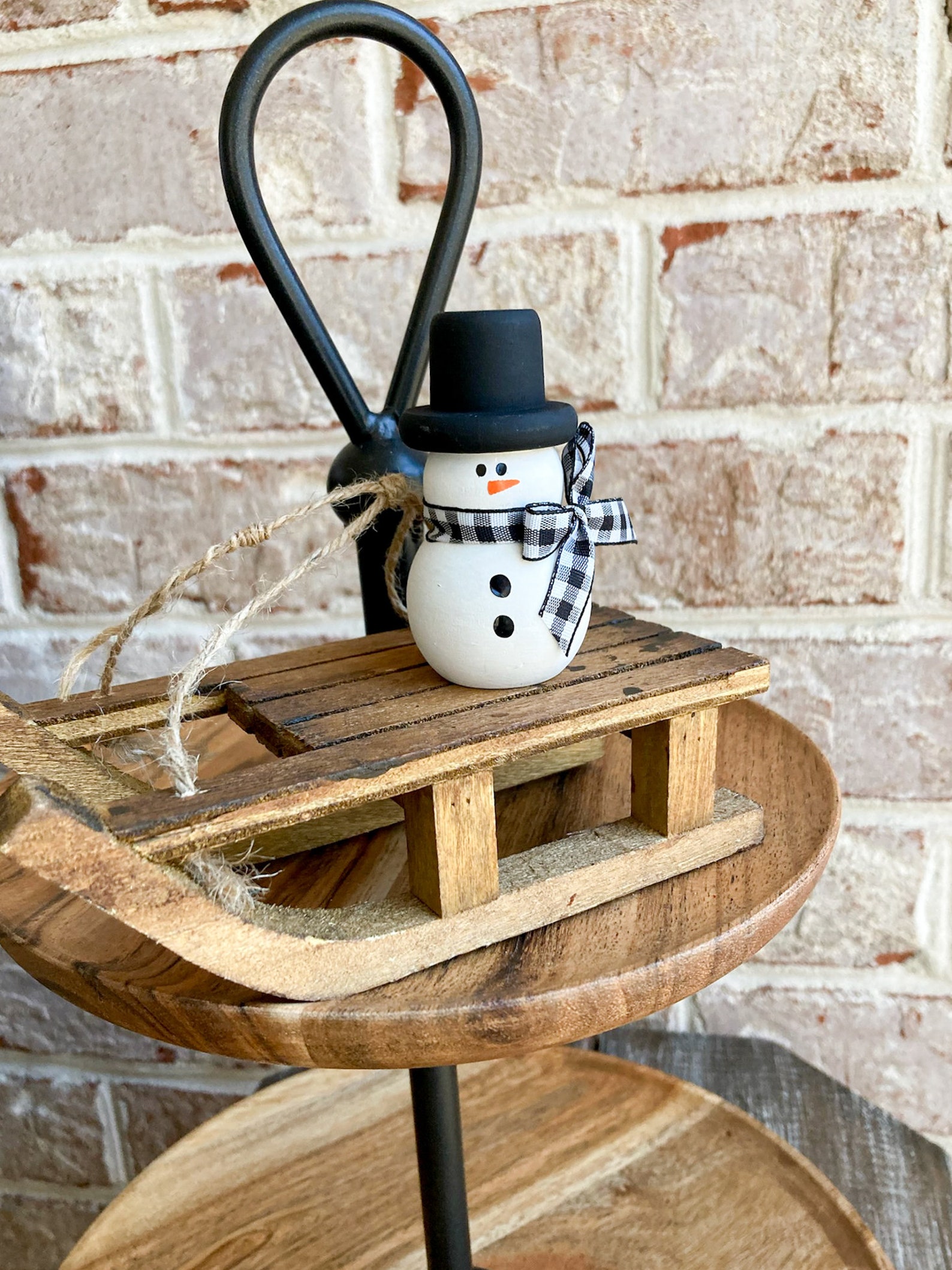 Mini Snowman, Tiered Tray Snowman, Winter Tiered Tray, Snow Tiered Tray ...