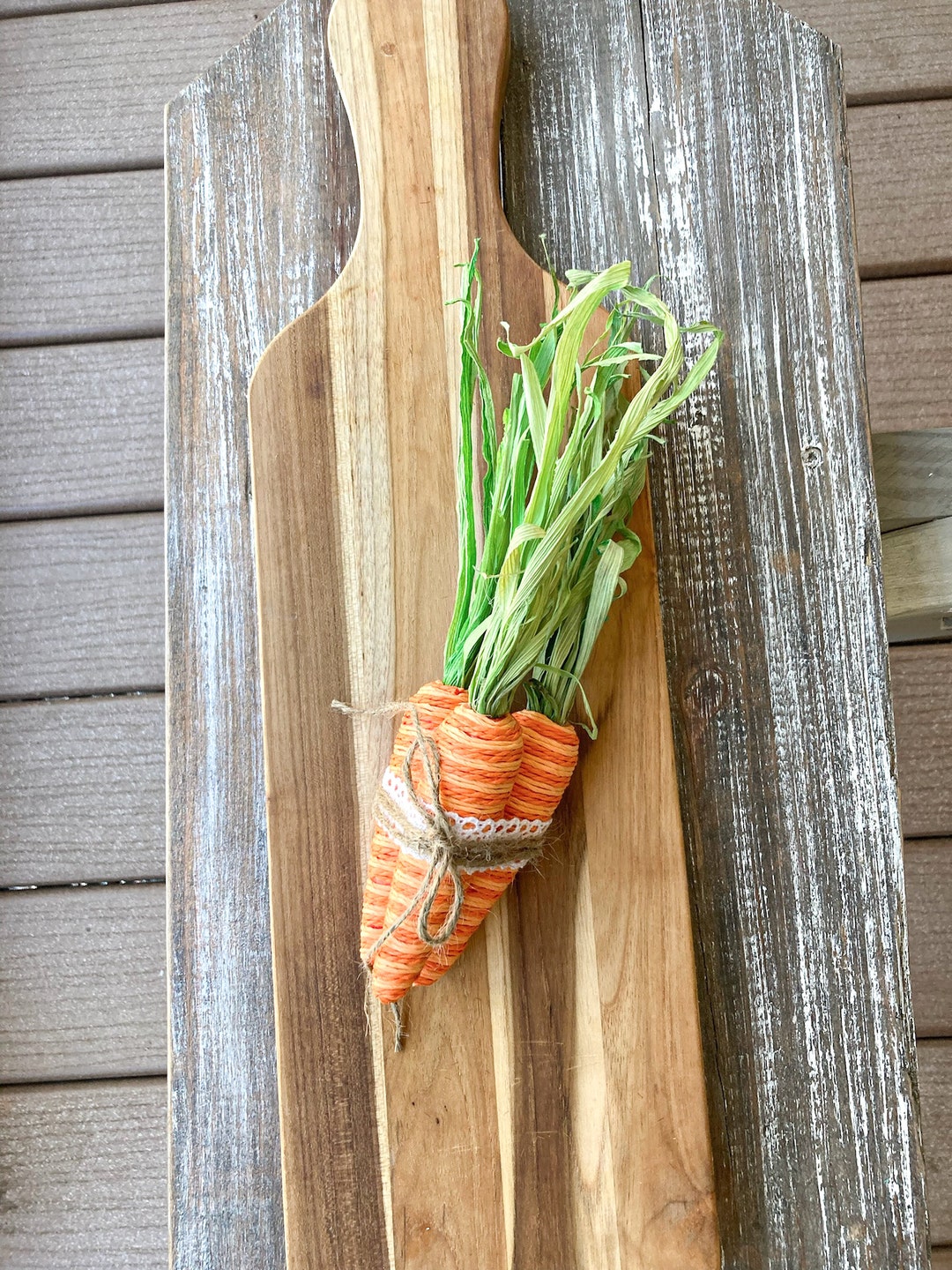 Bundle of Carrots, Jute/twine Carrot Bundle, Easter Tiered Tray, Spring ...