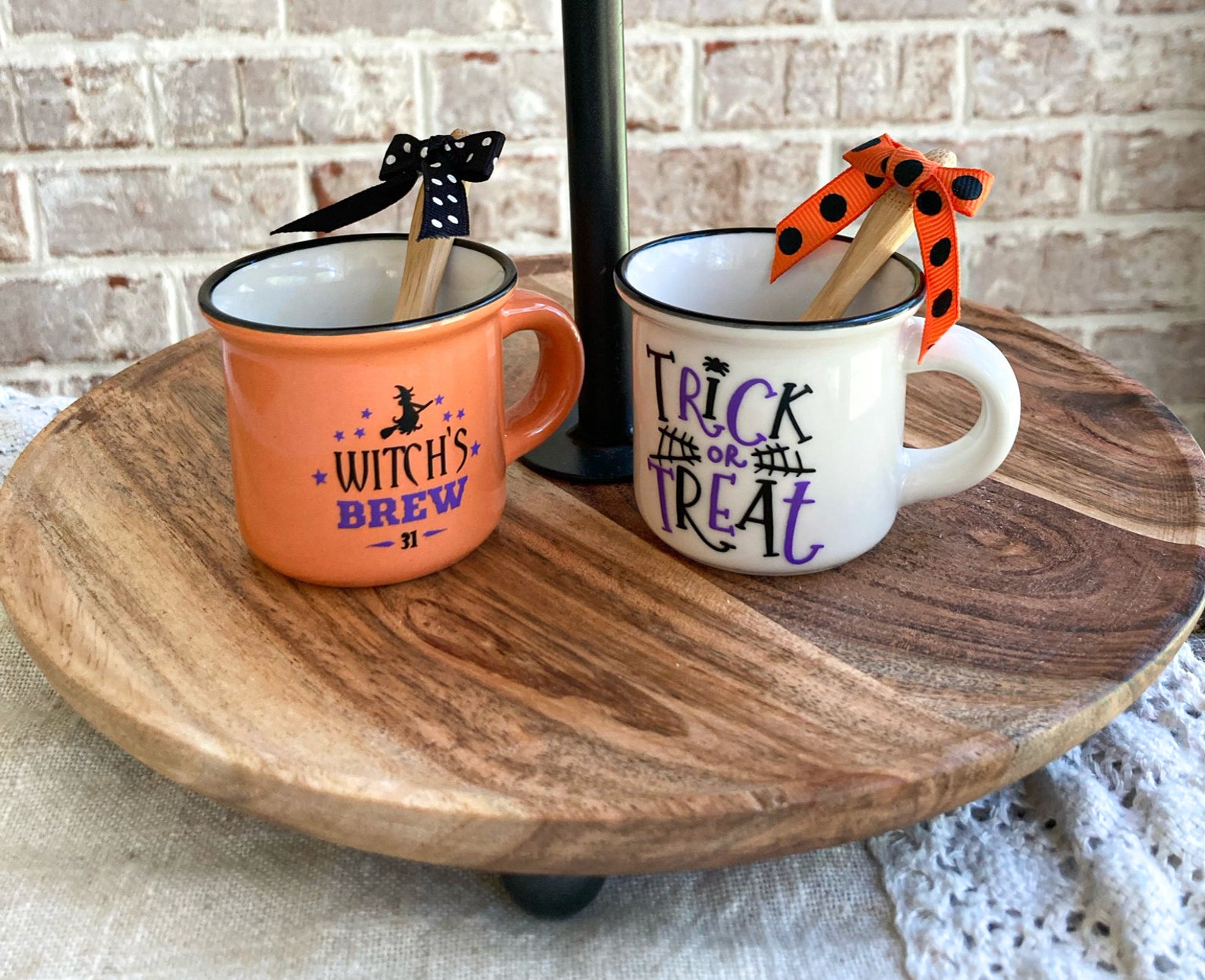 Witches Brew Mini Mug Trick or Treat Mini Mug Tiered Tray - Etsy